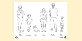 FREE! - Family / Whanau Colouring | Colouring Sheets