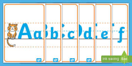 Cat Thirds Handwriting Lines (teacher made) - Twinkl