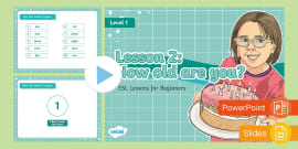 ESL Curriculum Level 1, Lesson 8 Worksheet - Twinkl