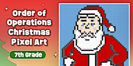 크리스마스 장식 픽셀 아트 색칠 공부 도안 | Christmas Bauble Pixel Art Template