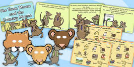 The Town Mouse and the Country Mouse Story Sequencing
