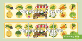 Farmer's Market Dramatic Play Shopping List (teacher made)
