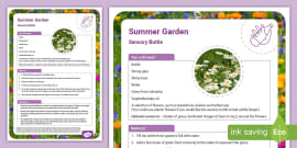 The Secret Garden Sensory Story - Sensory Story Activity KS1