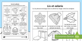 Activité de lecture et de coloriage (teacher made) - Twinkl