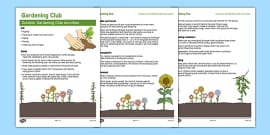 Gardening Club Summer 2 Activity Pack (teacher made)