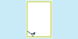 FREE! - Simple Blank Magpie Border | Page Borders | Twinkl