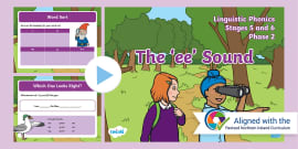 Phase 3 'ee' Words Reveal PowerPoint (teacher made)