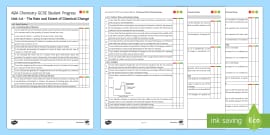 AQA Chemistry (Trilogy) Unit 6 The Rate and Extent of Chemical Change ...