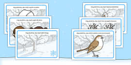 Winter Playdough Mats French