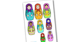 FREE! - Russian Doll Coloring Pages - russian doll, russia, color