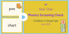 Year 1 Phonics Screening Check Resource Pack