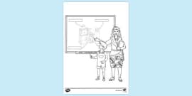 FREE! - Teachers Whiteboard Colouring Sheet | Colouring Sheets
