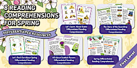 Spring CfE Second Level Reading Comprehensions Pack