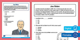 Who is Joe Biden? - Joe Biden Facts for Kids - Twinkl USA