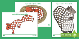 Autumn Fine Motor Skills Finger Painting Activity - Twinkl