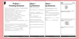 Prefix 'Un' Spelling Activity Worksheet - Twinkl