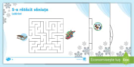 Fișe de lucru - Labirint - Preșcolari. Labirint simplu copii