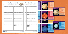 Finish the Solar System Fact Cards