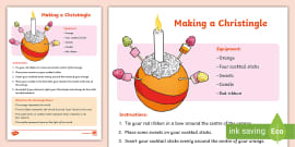 Christingle Display Poster (teacher made) - Twinkl