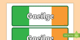 Hobbies Display Posters Gaeilge - roi, irish, republic of