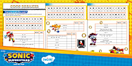 Sonic Activity Book | Sonic Superstars | SEGA & Twinkl