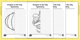 Houses and Homes Complete the Symmetrical Picture Worksheet / Worksheet ...