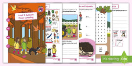 Level 4 Autumn Home Learning Booklet 1: CCVC Words - Twinkl