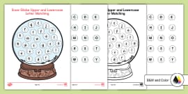 Design a Snow Globe Cut and Stick Activity - Twinkl
