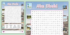 Dubai Word Search (teacher made) - Twinkl