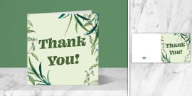 Nature Themed Thank You Cards (Hecho por educadores)