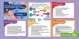 PYP Key Concept Question Cards: Guided Reading (fiction) -UP