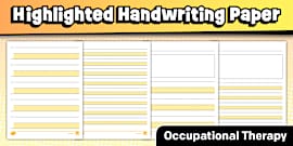 Adaptive Writing Paper for Special Education