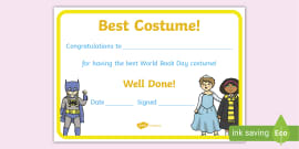 FREE! - World Book Day Certificate | Twinkl resources