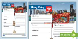 Hong Kong Fact File (teacher made) - Twinkl