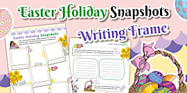 My Easter Holiday Writing Frames - KS1