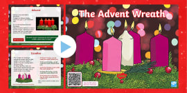 Advent Wreath Labelling Activity - Twinkl - KS1 - Twinkl