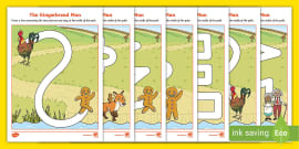 Colourful Semantics Gingerbread Man (teacher made) - Twinkl