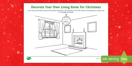 Design a Living Room Worksheet (teacher made) - Twinkl