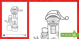 FREE! - Post Box Colouring | Colouring Sheet (teacher made)