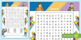 Adjectives Word Search (Teacher-Made)