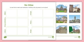 Match the Castles Activity Sheet (teacher made) - Twinkl
