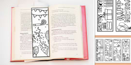 * NEW * British Garden Birds Colouring Bookmarks | Twinkl Party