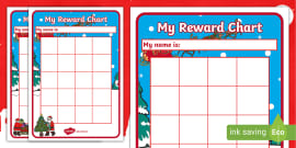 Christmas Reward Chart (teacher made) - Twinkl