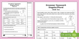Grammar Homework Week Five