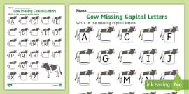 FREE! - Christmas Missing Capital Letters Worksheet - Twinkl