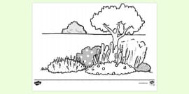 FREE! - The Colour Green Colouring Page (teacher made)