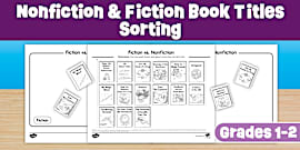 Fiction and Non-Fiction Worksheets PDF | Primary Resource