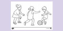 Free Football Colouring Page | Colouring Sheets - Twinkl
