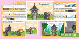 Rapunzel Story Map - (teacher made) - Twinkl