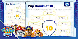 👉 PAW Patrol: Number Line to 20